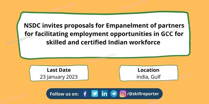NSDC to empanel partners for facilitating employment in GCC for skilled ...