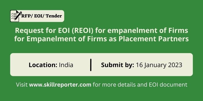 Request for EOI for Empanelment of Firms as Placement Partners – Skill ...